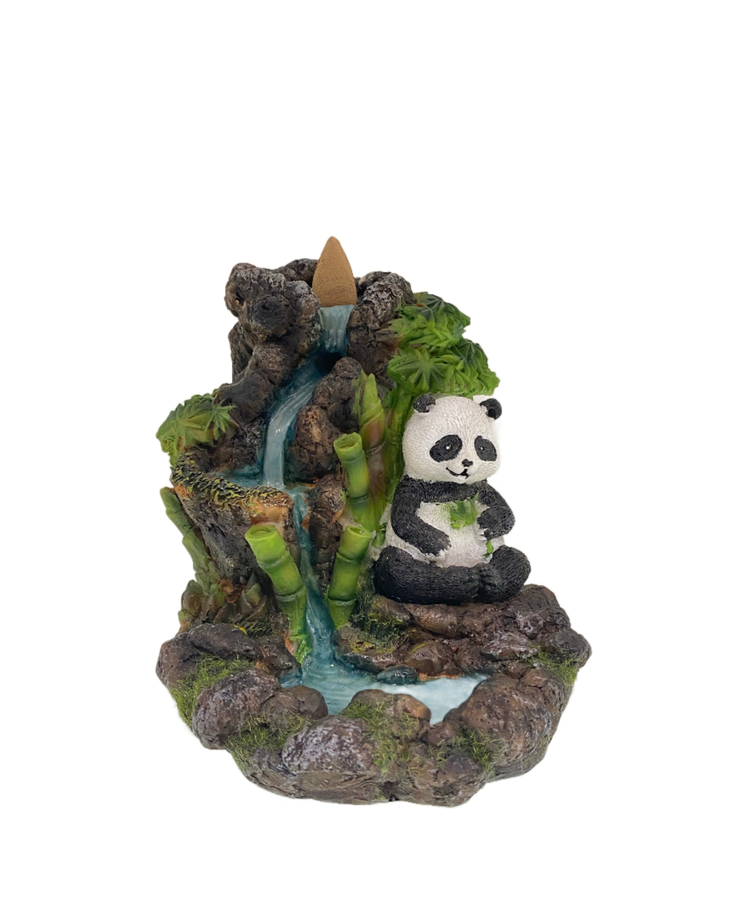 Panda in Waterfall Backflow Incense Burner at Lowest Price – Incense Pro